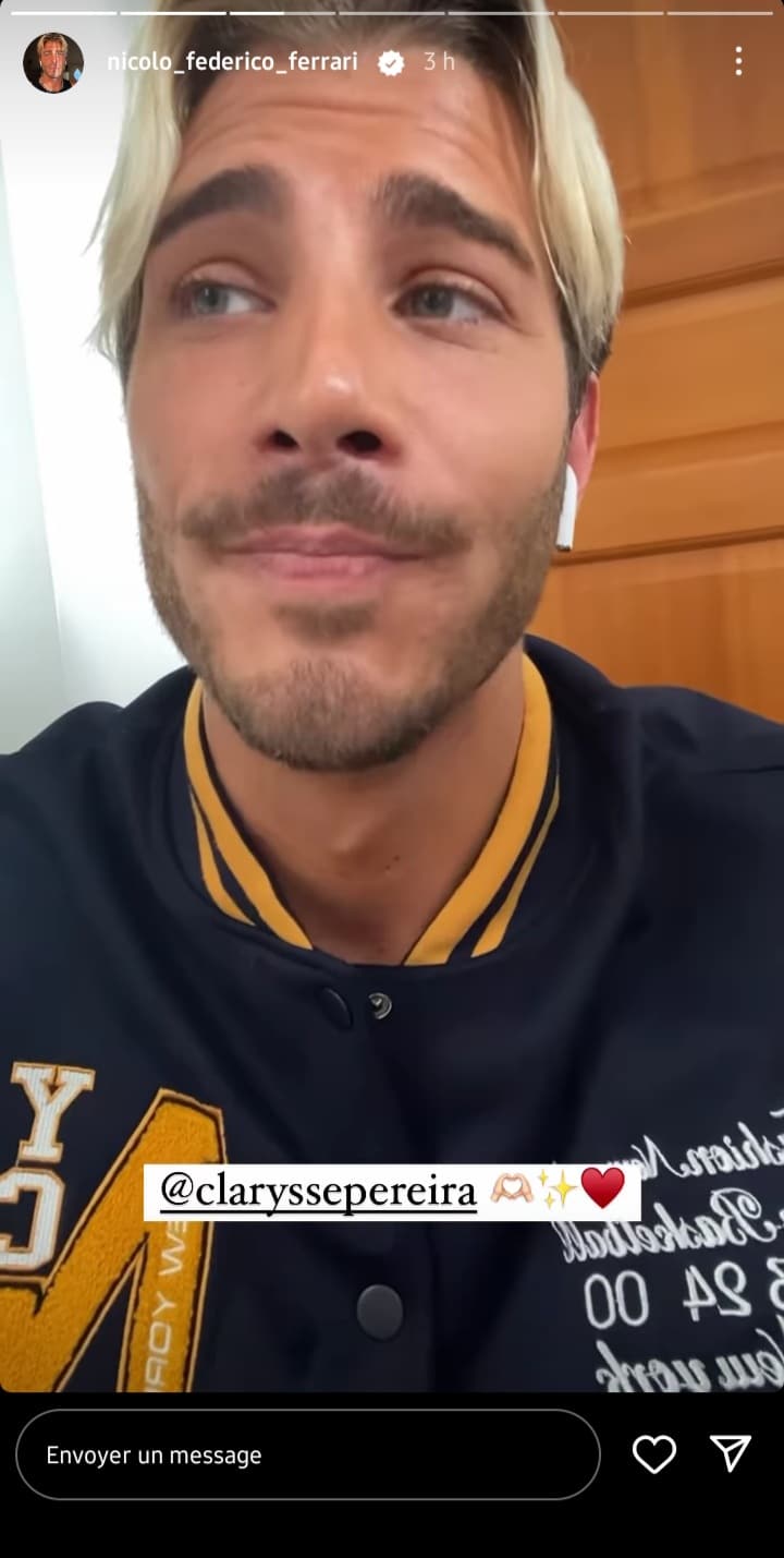 Nicolo (Le Cross) réagit à la déclaration d'amour de Clarysse Pereira | Newstories