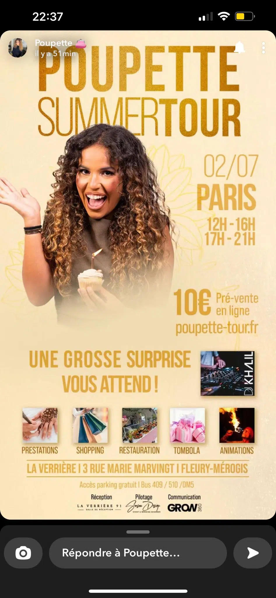 Poupette Summer Tour : La tournée d'été de Poupette Kenza est ...